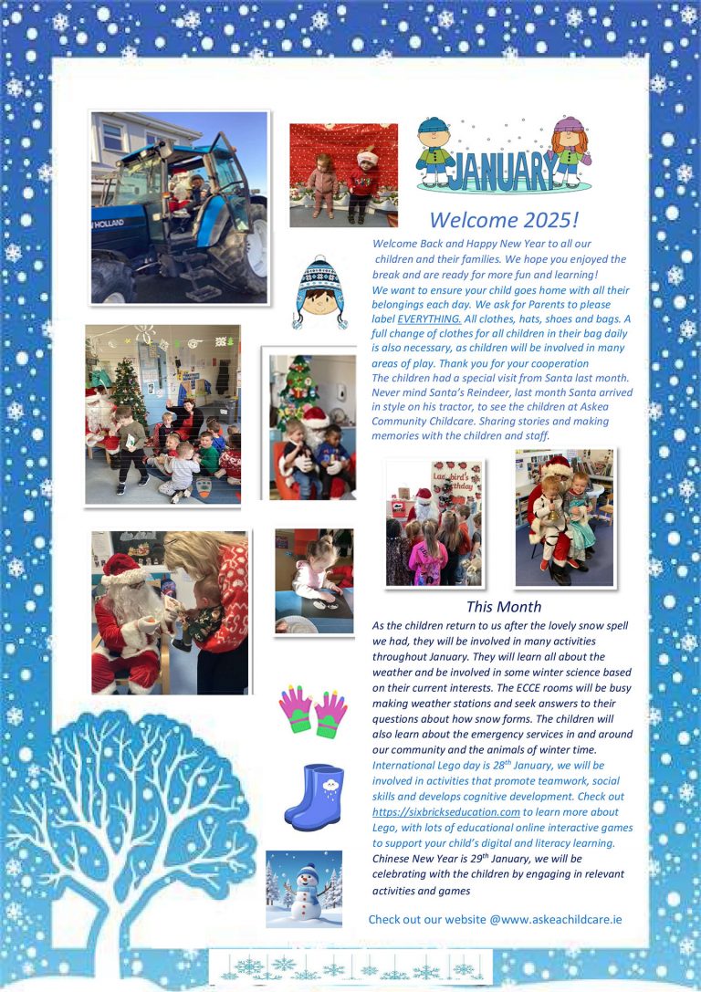 January 2025 Newsletter – Askea Community Childcare Centre